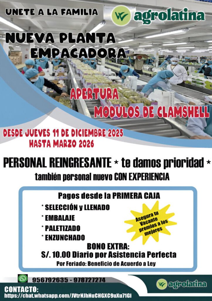 🍇 Agrolatina – Nueva Planta Empacadora | Convocatoria Oficial 2025 ...